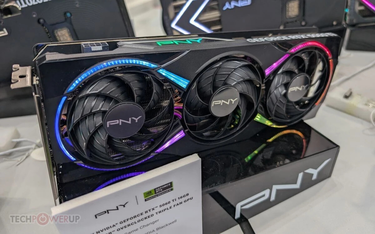 PNY prezentuje chromowane karty graficzne GeForce RTX 5000 z autografem ...