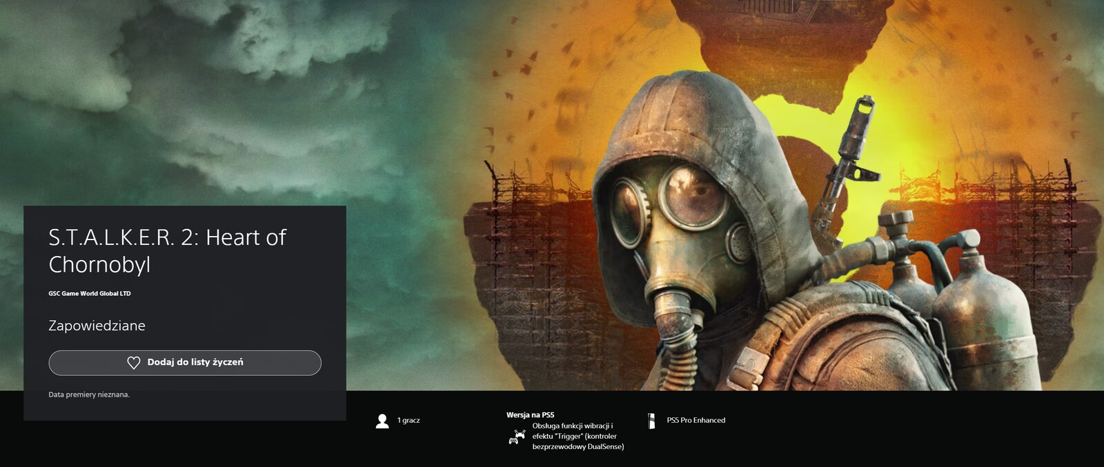 STALKER 2: Heart of Chornobyl oficjalnie zapowiedziany dla PlayStation ...