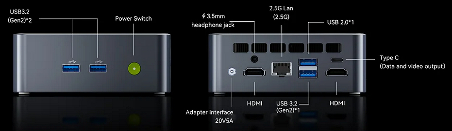 GMKtec NucBox M3 Ultra - mini PC z procesorem Intel Core i7-12700H ...