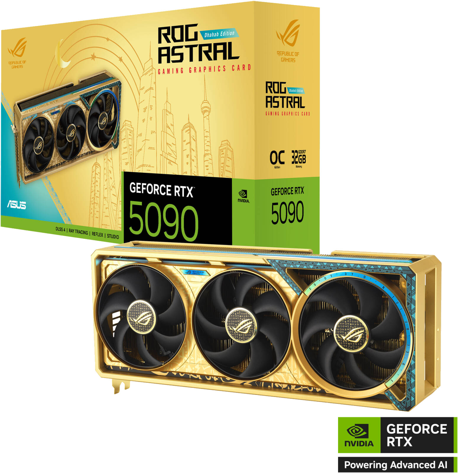 Najdroższy na świecie ASUS ROG Astral GeForce RTX 5090 Dhahab OC z ...
