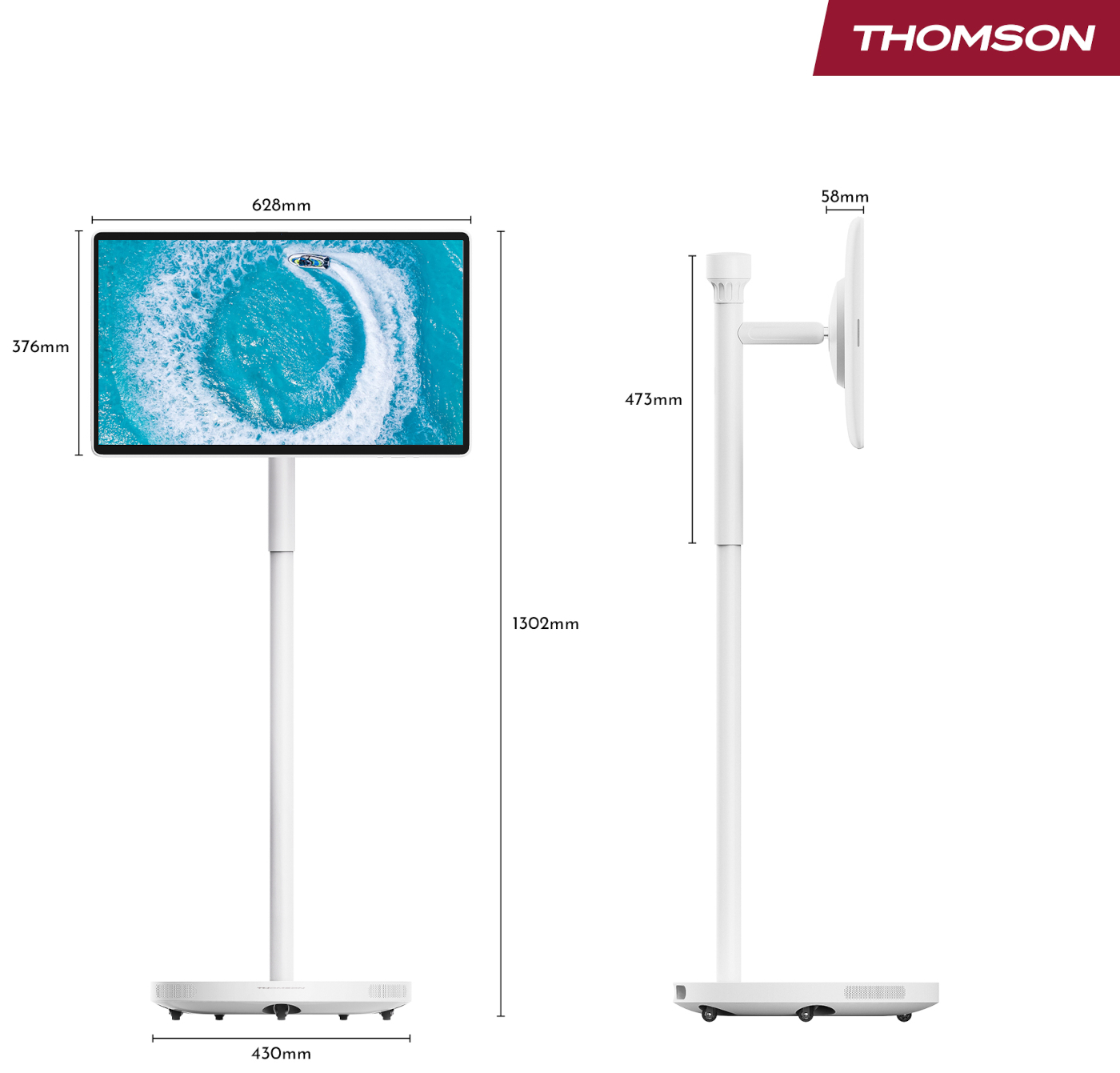 Thomson Go Plus Pro - monitory na kółkach z Androidem, akumulatorem ...
