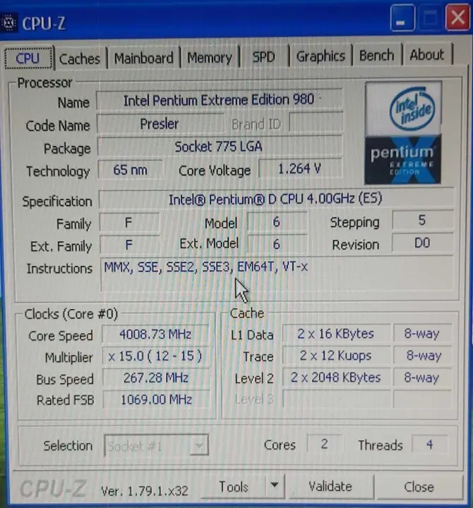 Intel Pentium 4 Extreme Edition 980 z taktowaniem 4,0 GHz odnaleziony ...
