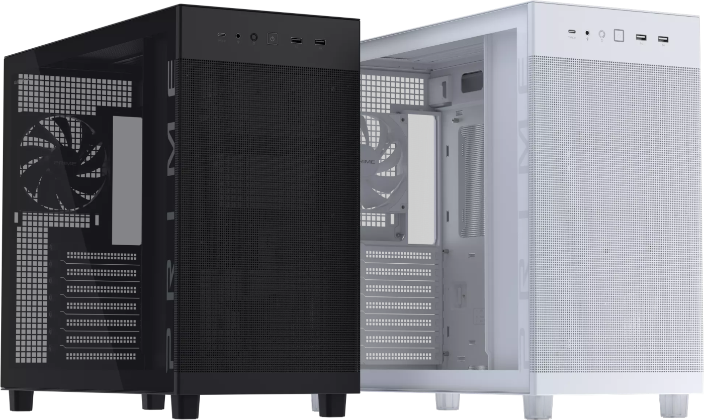 ASUS Prime AP303 - obudowy Mid Tower oparte na siatce. Obsługa płyt ATX i 360 mm AiO. Dostępna ...