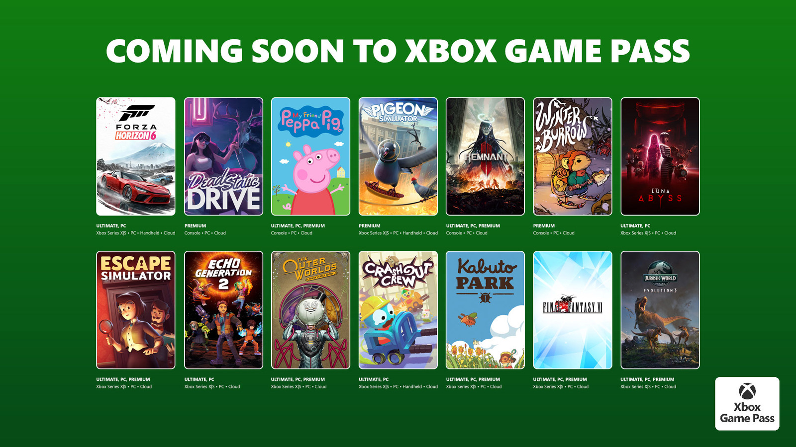 Xbox Game Pass - Remnant II, Jurassic World Evolution 3 i The Outer ...