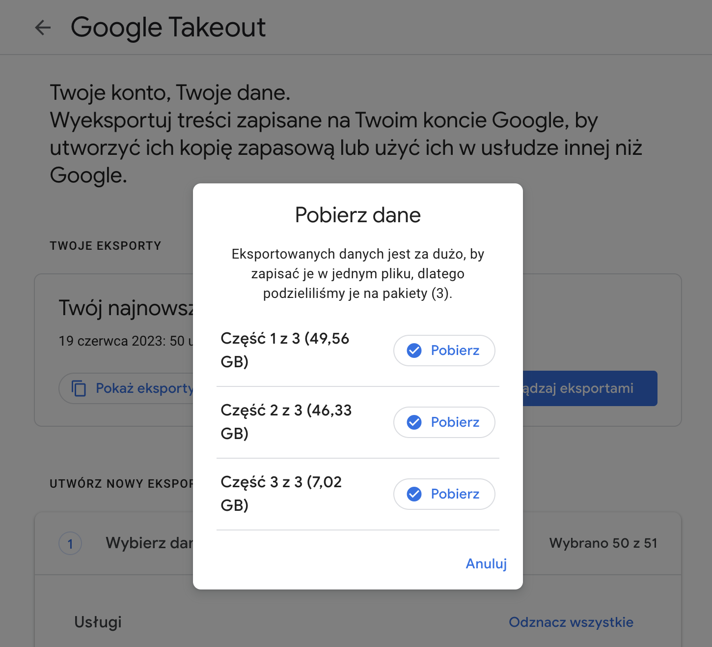 Utwórz kopię zapasową swoich danych z konta Google. Kontakty, notatki, zdjęcia i wiele innych ...