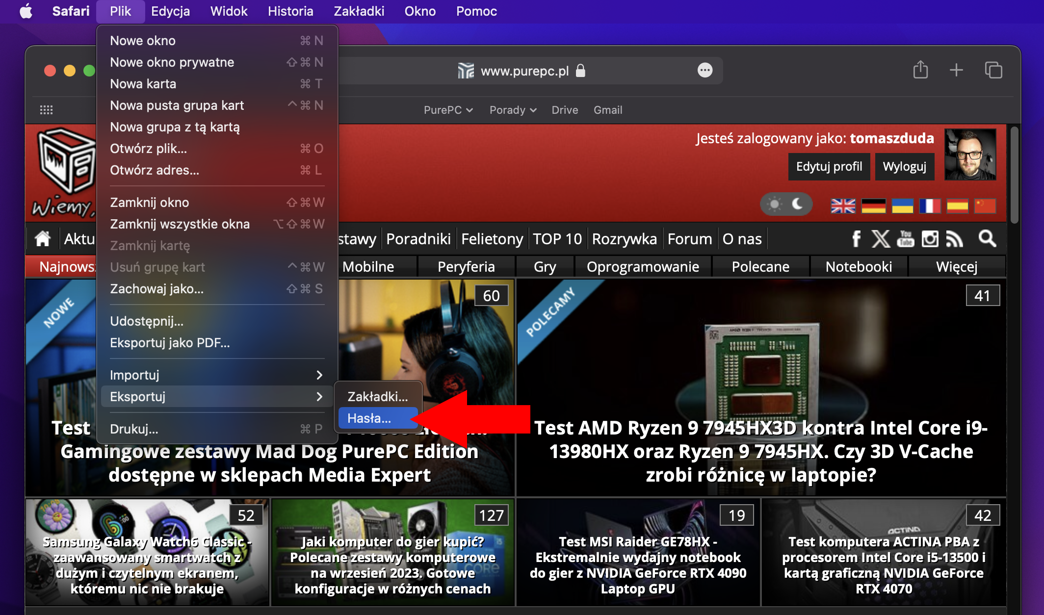 Jak skopiować i przenieść hasła z przeglądarki Safari do Chrome? Poradnik krok po kroku | PurePC.pl