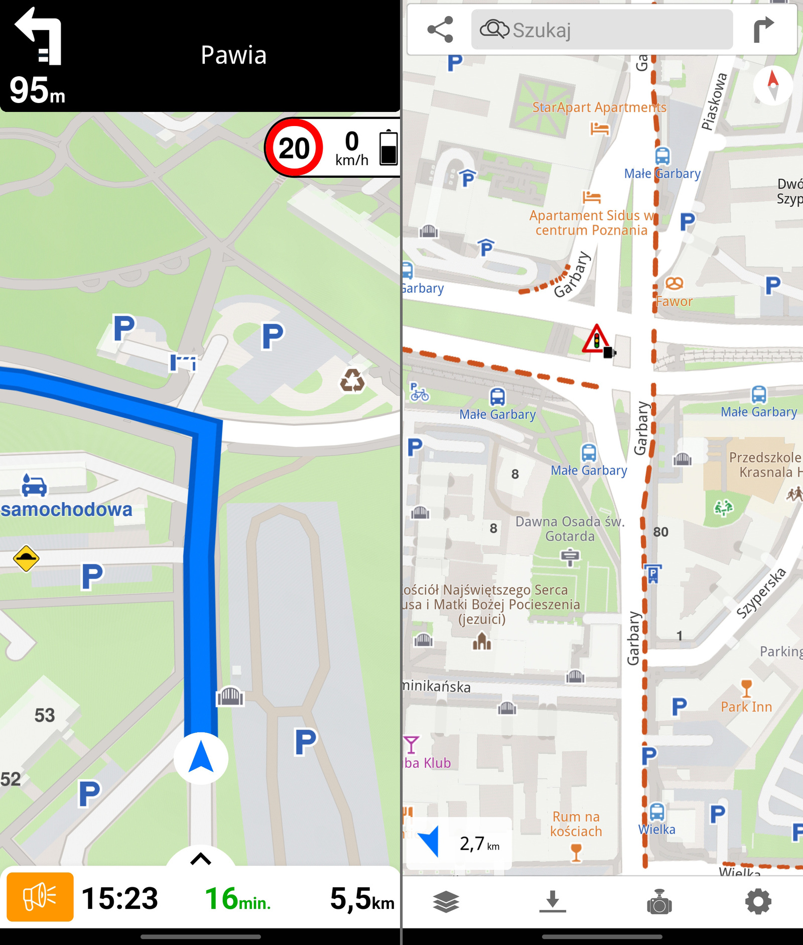 Darmowa nawigacja na telefon offline i online. Samochodowa, rowerowa, z ...